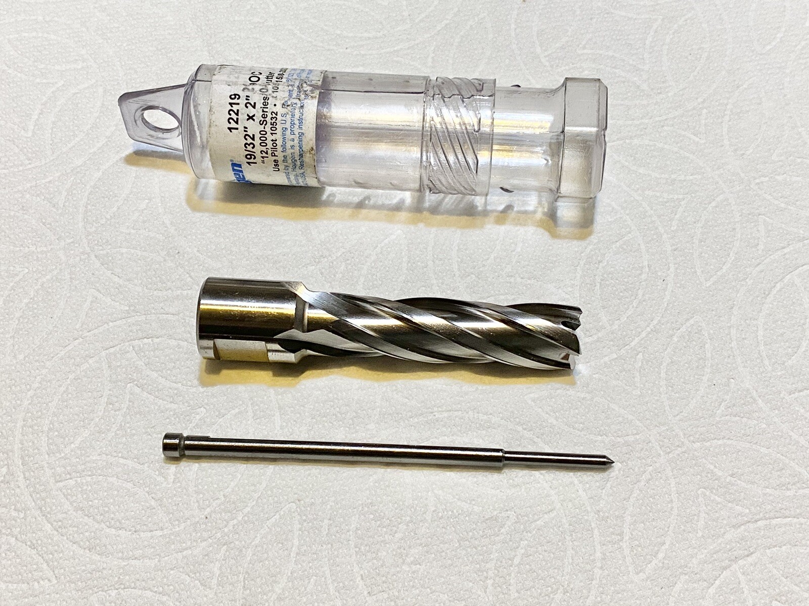 Hougen 12219 19/32" x 2" "12,000-Series" Annular Cutter + Pilot | eBay