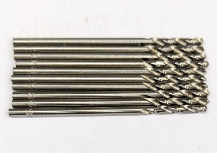 10 #43 Jobber Length Drills Short Flute HSS Bright 118 Deg UK - 43 Wire ...