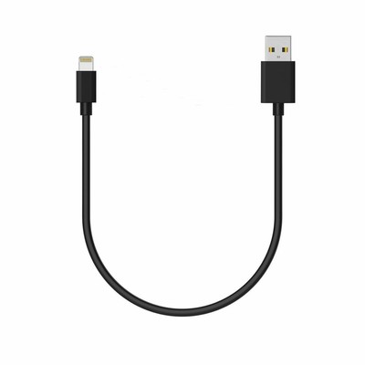 Black Short 20cm Charger USB Cable for iPhone 7 6S 8 X 5S 5C iPad Air ...