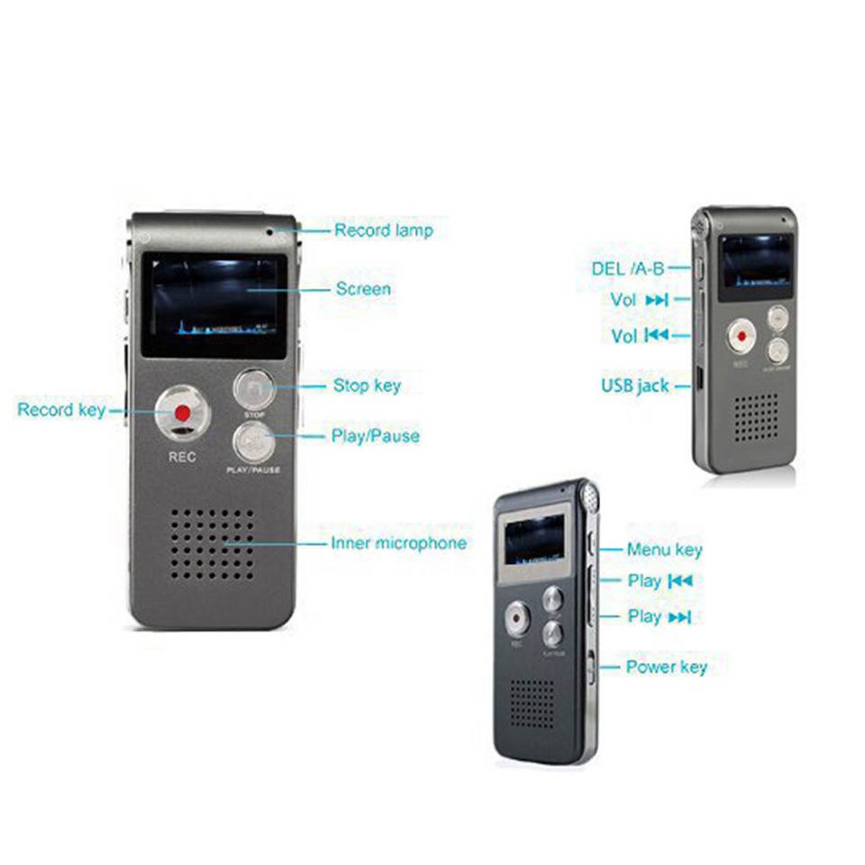 Paranormal Ghost Hunting Equipment Digital EVP voice Activated Recorder ...