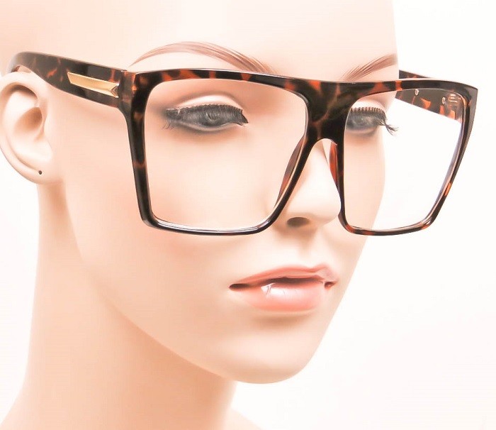 Oversized XXL Square Rectangular Aviator Large WaYf Nerd Eyeglasses ...