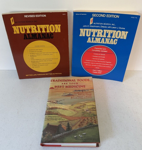 Lot 3 Nutrition books Traditional Foods Your Best Medicine Almanac ...