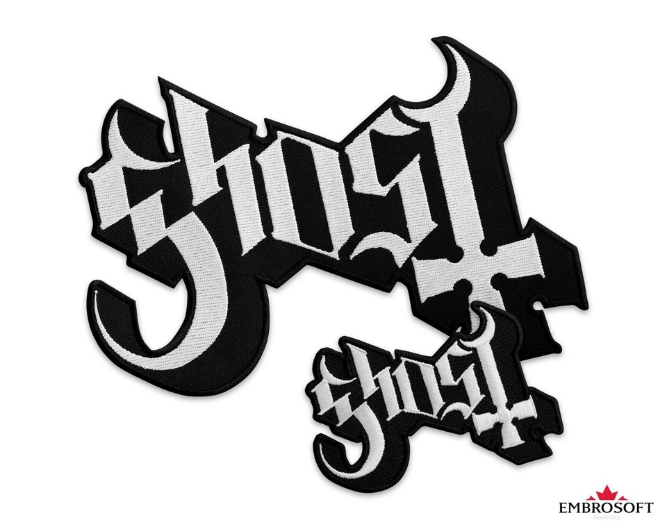 Ghost Band Logo Embroidered Patch IRON ON 3 sizes Heavy Metal ...