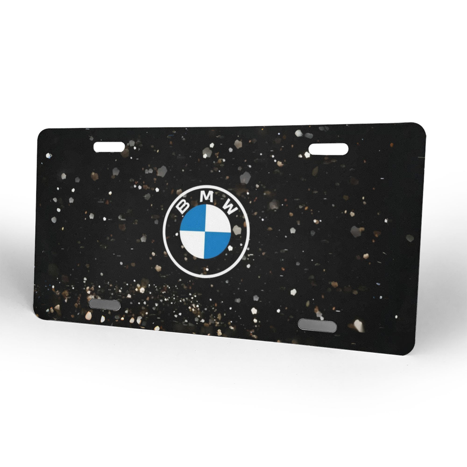 Glossy Black BMW License Plate Emblem Aluminum 6 x 12 Inch Made in USA ...