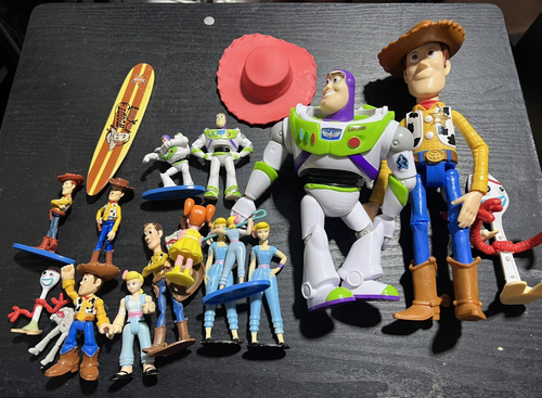 Toy Story Action Figures LOT Woody Buzz spork bo beep | eBay