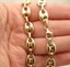 11mm Puffed Mariner Anchor Gucci Link Chain Necklace Real 14K Yellow ...