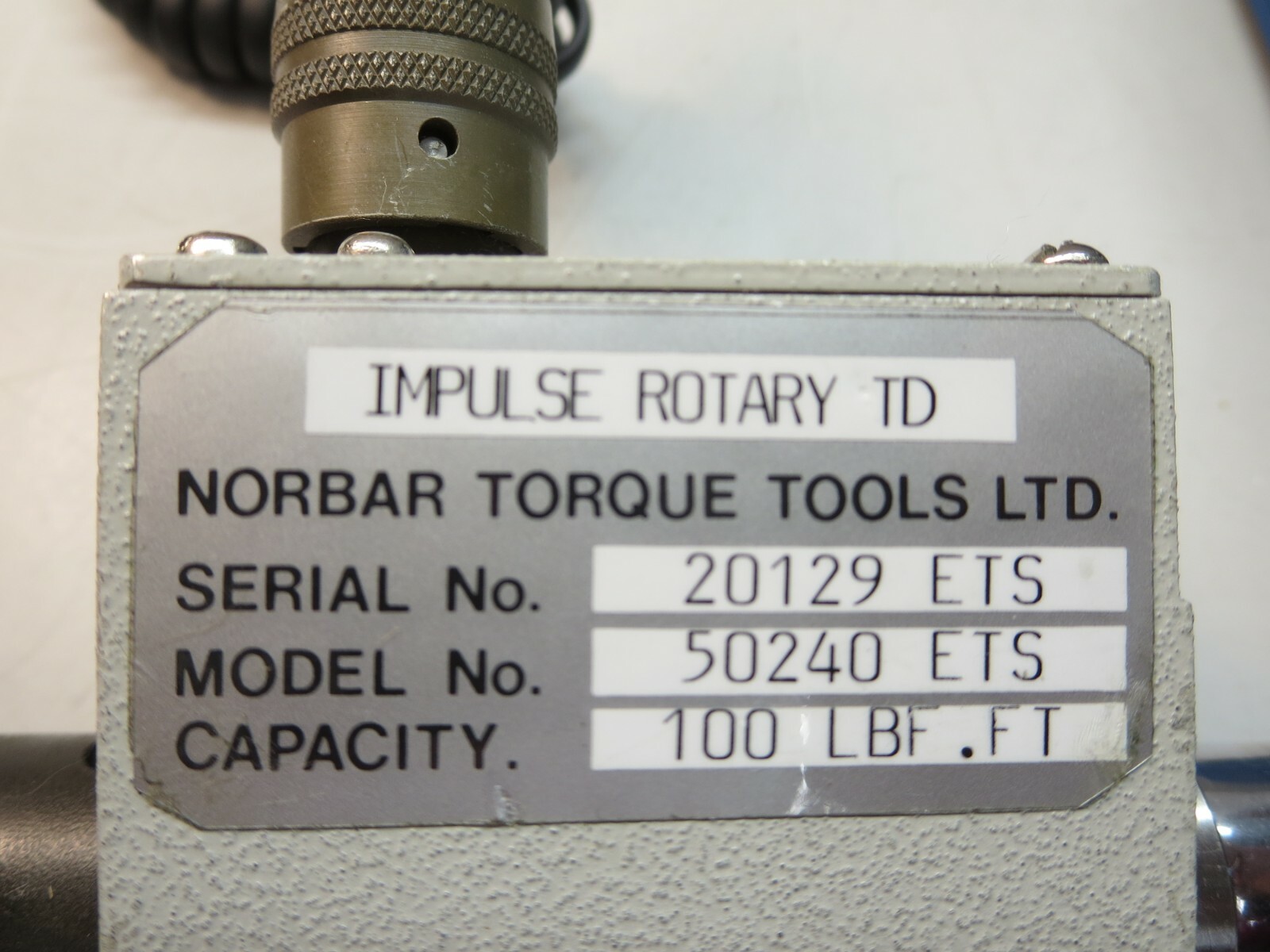 CDI & Norbar Torque Tools,344-01-04,With 50240 ETS,Display Assembly ...