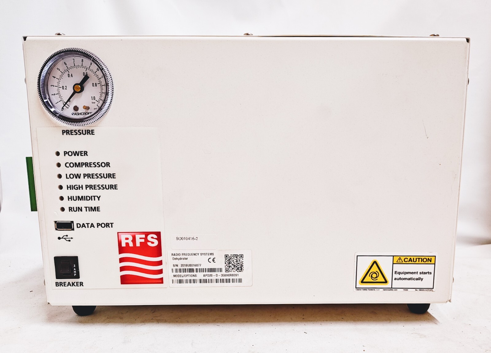 RFS APD20 D 35XH0R00S1 Automatic Pressurization Dehydrator | eBay