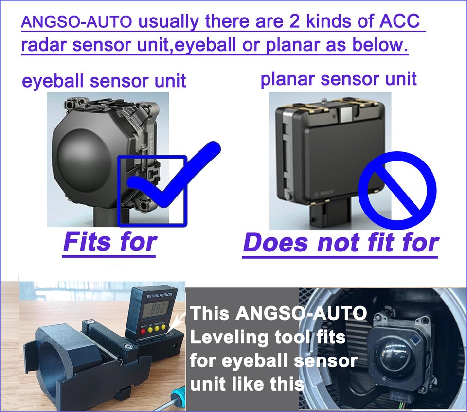US STOCK ADAS Calibration Dynamic ACC Radar Sensor Angle Leveling Tool ...