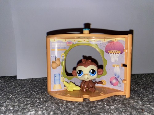 Littlest Pet Shop LPS Display & Play Gym Round N Round Pet Nook MONKEY ...