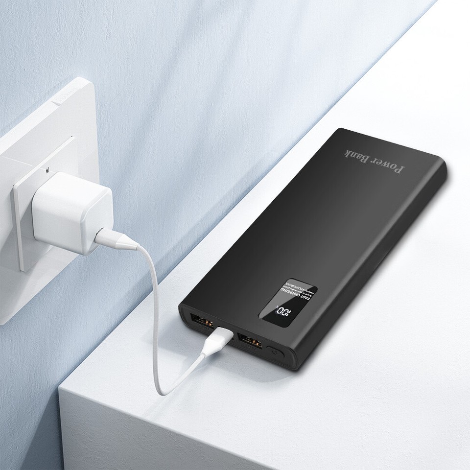 USB Power Bank 10000mah Portable External Battery Backup Charger Fast ...