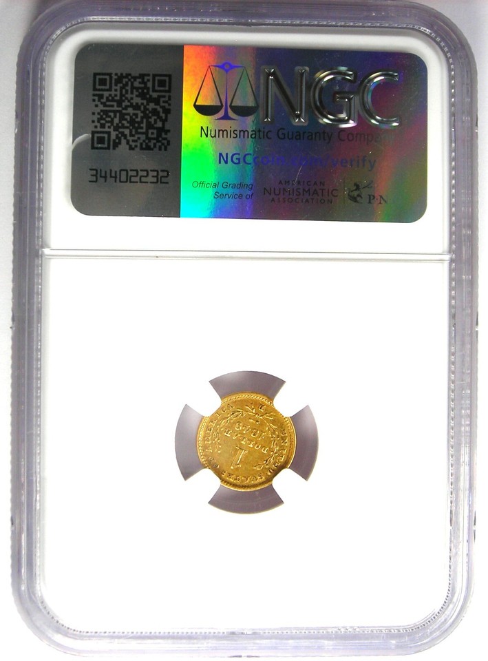 1849-D Liberty Gold Dollar G$1 - Certified NGC AU Detail - Rare ...