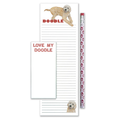 Doodle To Do List Magnetic Shopping Pad Notepad & Pencil Gift Set | eBay