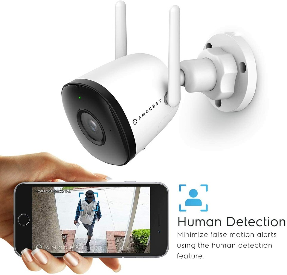 Amcrest 1080P Smart Home Wifi 2MP Outdoor Security Camera Wireless ...