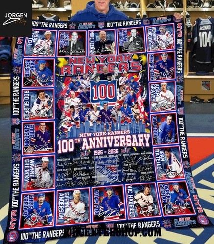 New York Ranger 100th Anniversary 1926-2026 Fleece Blanket Quilt | eBay