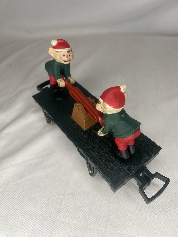 VTG TOY STATE 1993 NORTH POLE EXPRESS CHRISTMAS MAGIC TRAIN ELF CAR ...
