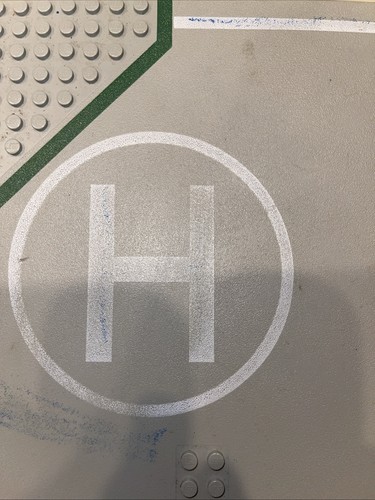 LEGO Baseplate 32x32 6100px1 w/ 3 Driveways, White Lines, Circle H ...