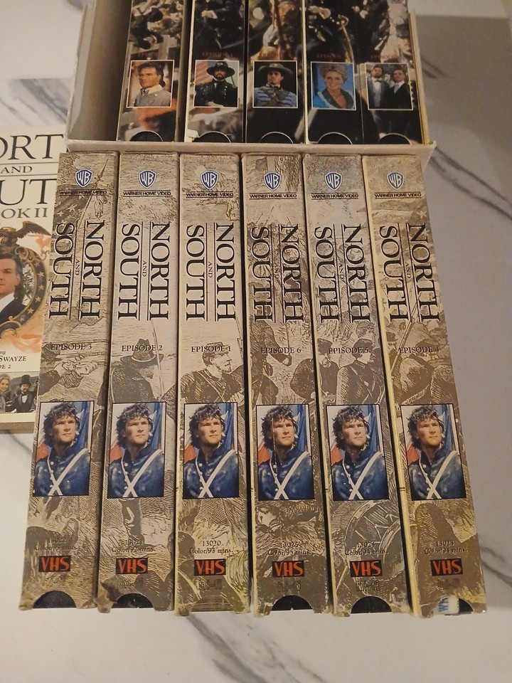 1993 North & South Mini Series VHS Set Of 11 Starring Patrick Swayze 1 ...