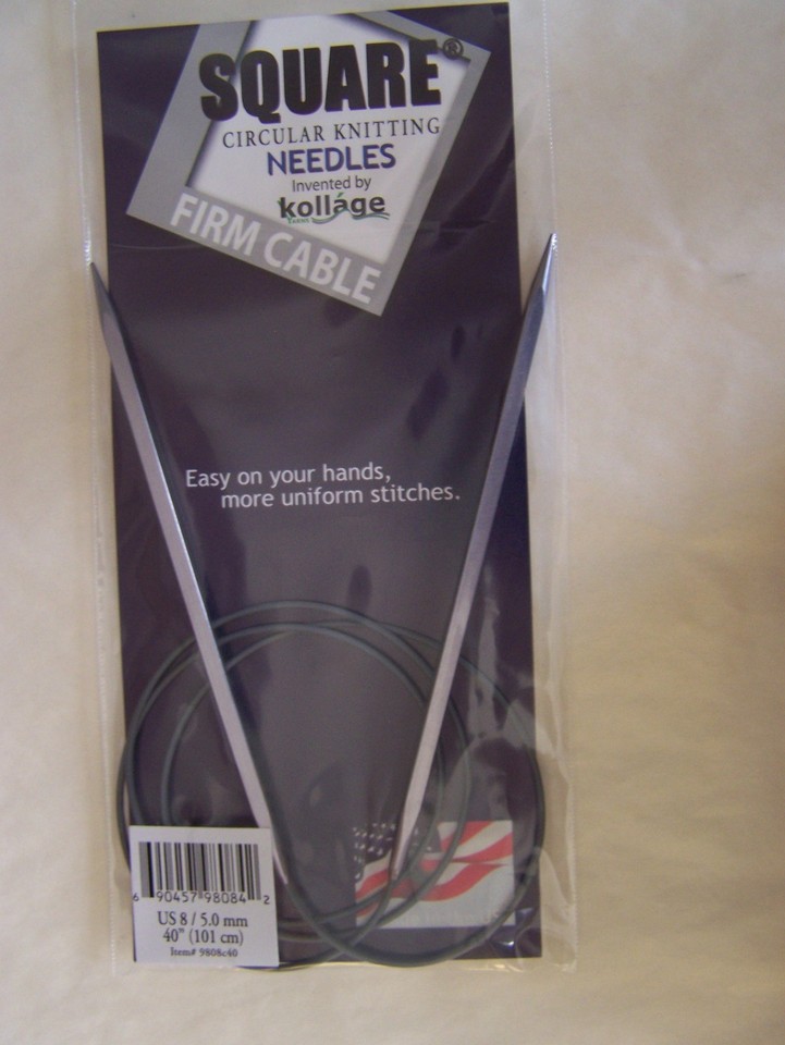 Kollage Square Circular Knitting Needles 40" FIRM | eBay