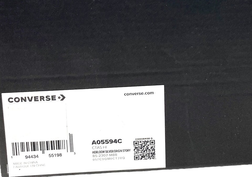 Converse Chuck Taylor High Leather Casual Shoes Heirloom Silver Women's ...