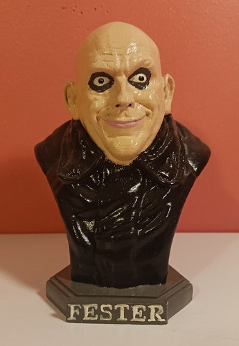 6" tall painted uncle fester bust, adams family, fester bust, fester | eBay