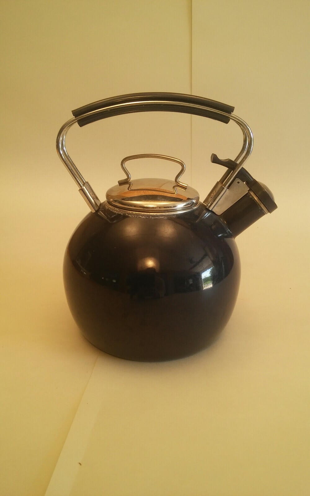 001B Cute Copco Dark Blue Enamel Coffee Tea Pot Whistle Spout 1101 | eBay