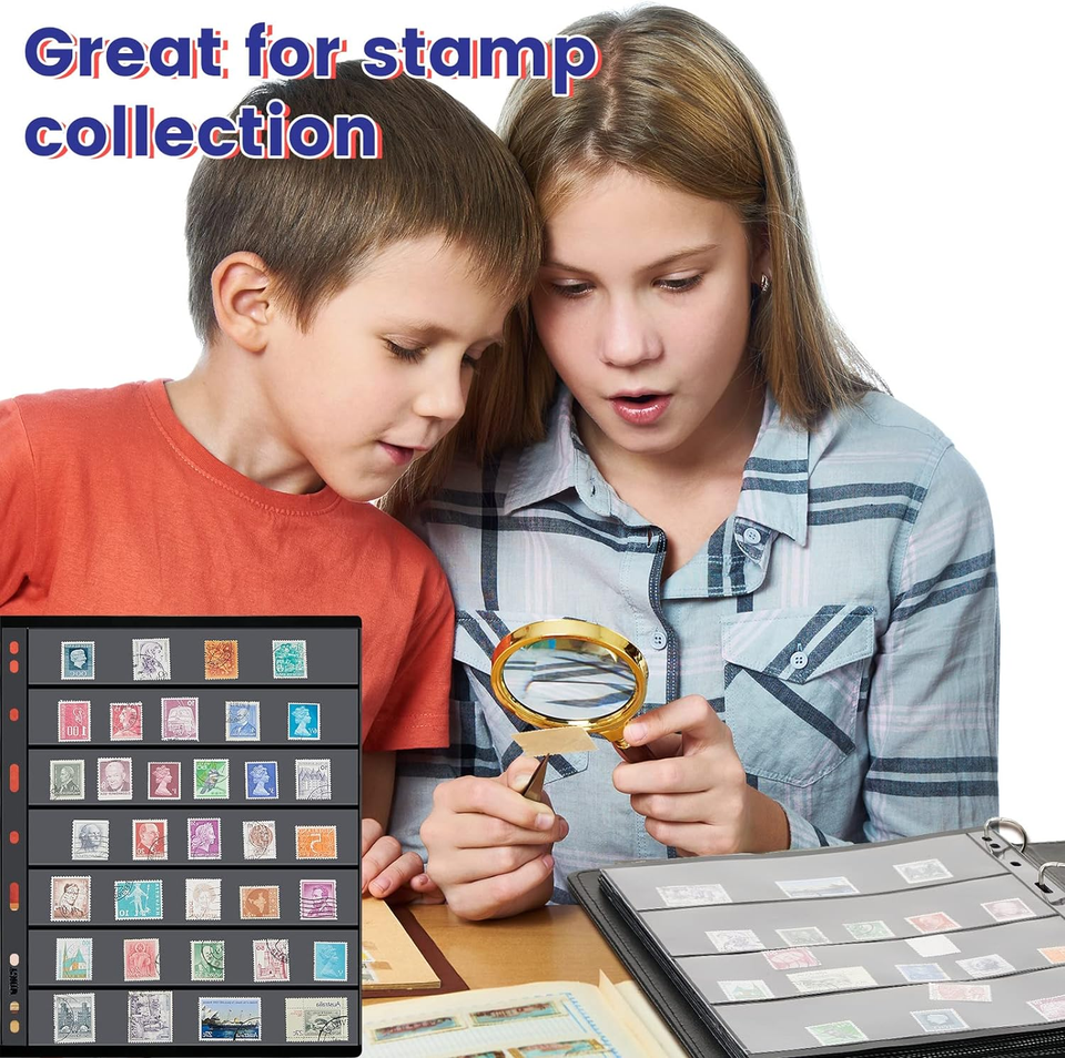 40 Sheets Stamp Pages Collector Stamp Album Page Stamp Pages for Stamp ...