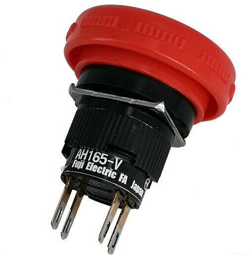 1PC Fuji Mushroom Head Emergency Stop Button Switch AH165-V | eBay