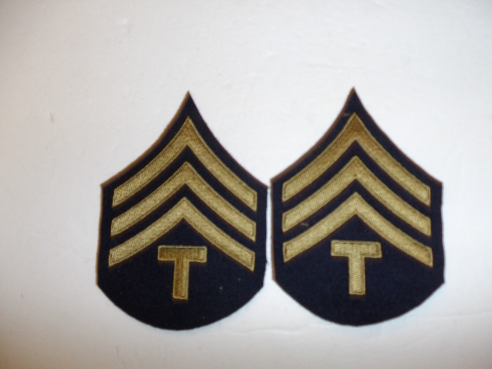 1092p WW 2 US Army & Air Force T-4 Technician 4th Grade Chevrons OD ...