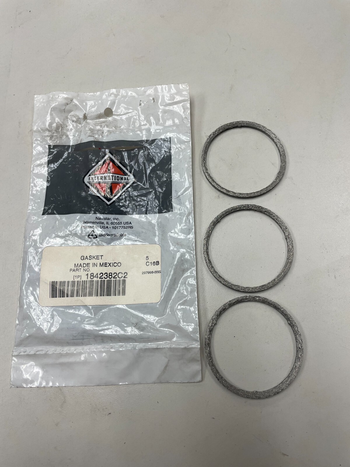 GENUINE INTERNATIONAL EGR TUBE GASKET 1842382C2 (INDIVIDUAL) | eBay
