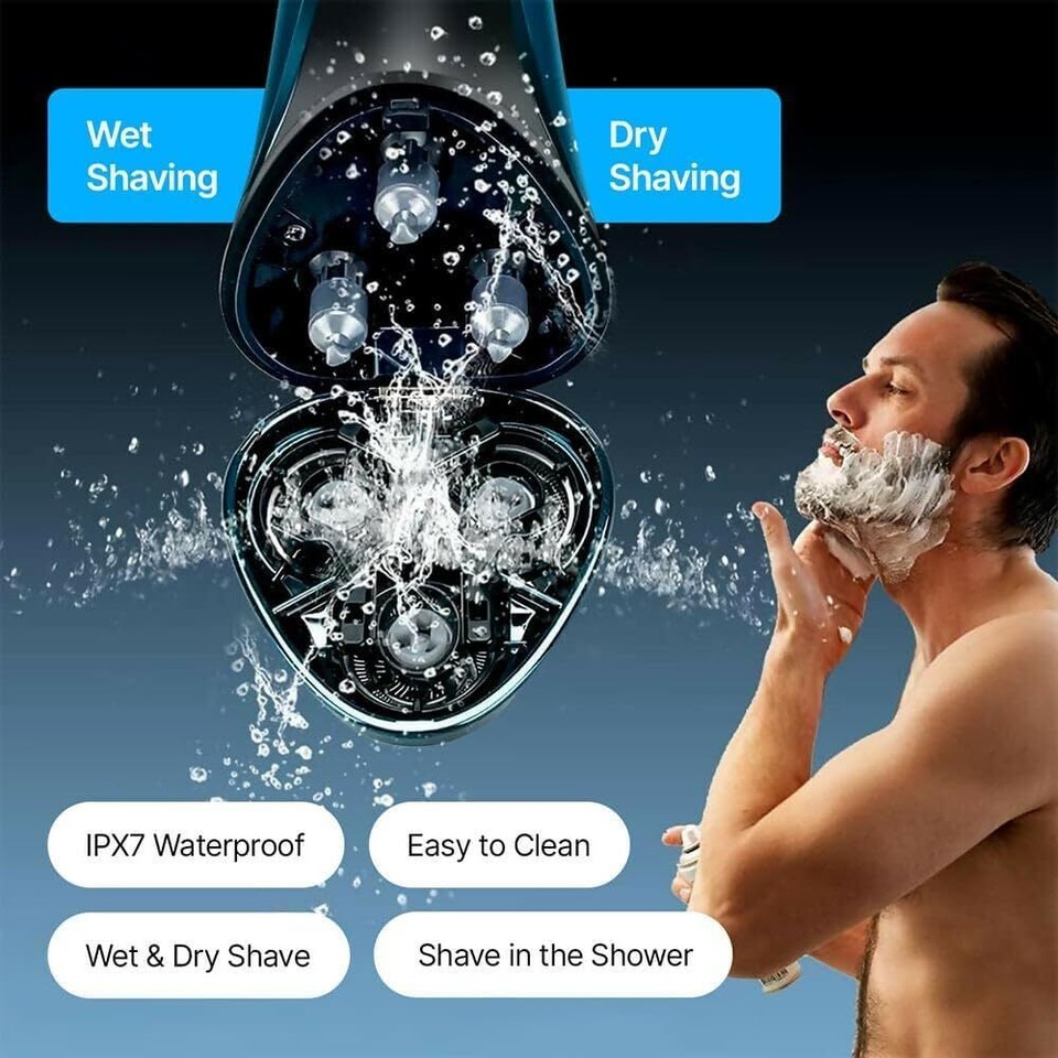 Snapbuy Electric Razor for Men, Snapbuy Razor 4D Rotary Shaver with LCD ...