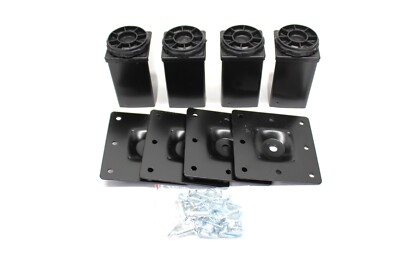 4pk 4 inch Adjustable Metal Furniture Legs Square Office Table ...