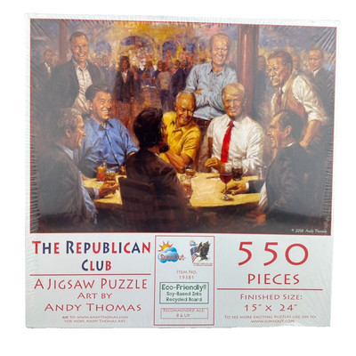 SunsOut THE REPUBLICAN CLUB - 550 Pc. Jigsaw Puzzle by Andy Thomas NEW ...