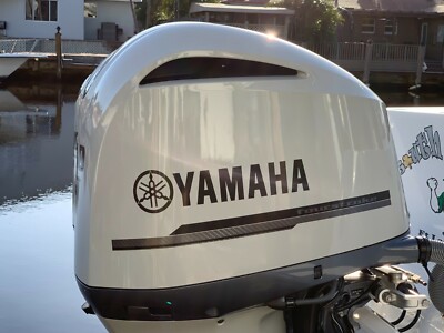 Yamaha Outboard Kit Marine Decal Sticker black with Carbon fiber Fast ...