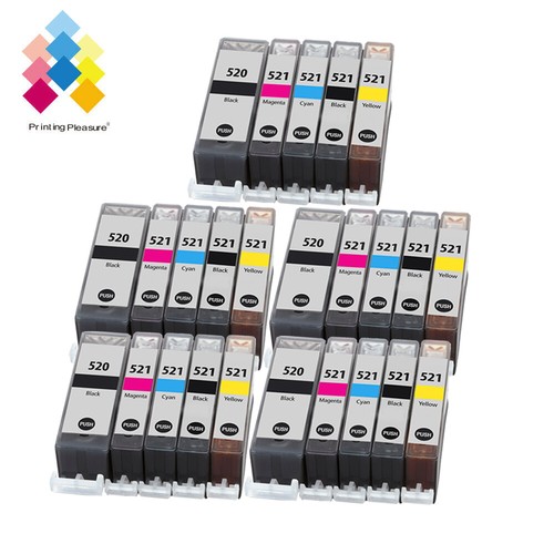 25 Ink Cartridges for Canon Pixma iP3600 iP4700 MP550 MP620 MP640 MP990 ...