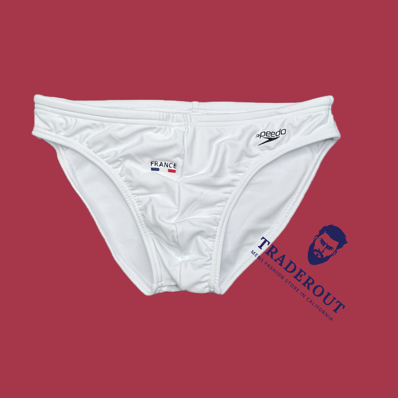 H.E.Arts custom embroidery France logo men white speedo swim brief ...