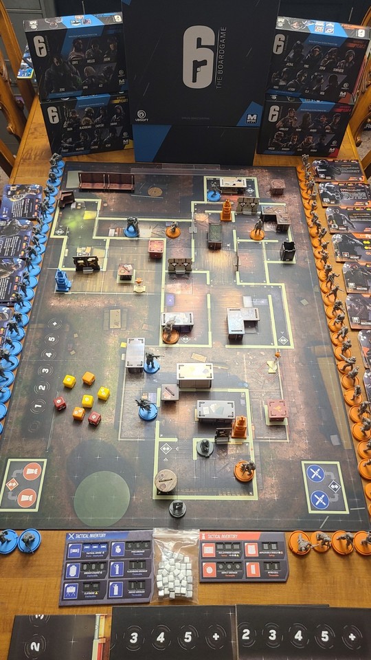 rainbow six siege board game: base game plus all maps and year 1 to 5 ...