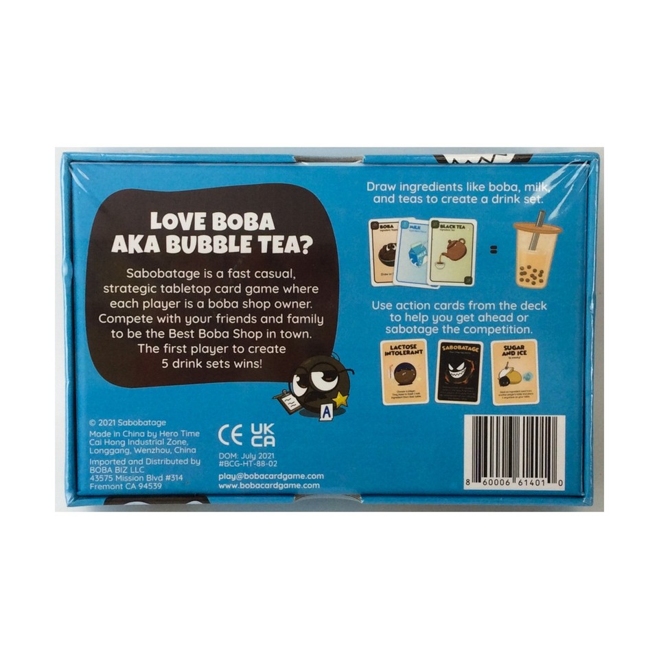 Hero Time Card Game Sabobatage - The Boba Card Game (2nd Ed) Box VG+/NM ...