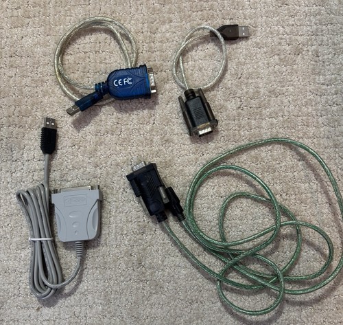 Lot Of 4 Vintage USB To Serial Cables | eBay