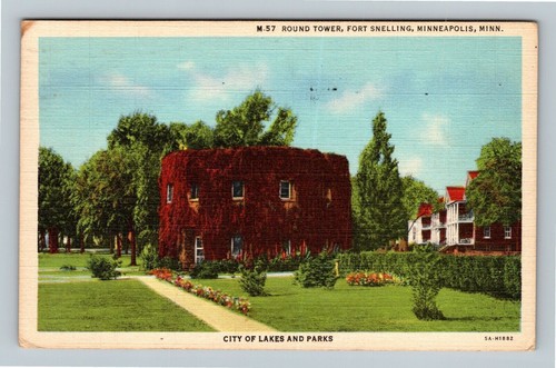 Minneapolis MN, Round Tower, Fort Snelling, Minnesota c1944 Vintage ...