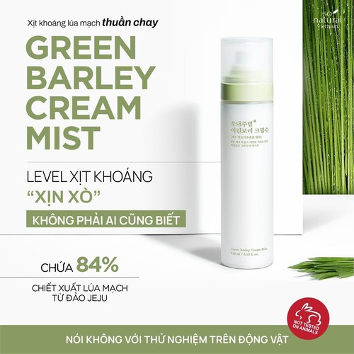 [So Natural] [Baby barley, calming barley] Cream mist Korea-Beauty-Cosmetics | eBay