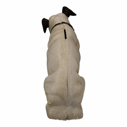 Large HMV Nipper Dog Music Figurine Cast Iron Money Bank Box Change Jar ...