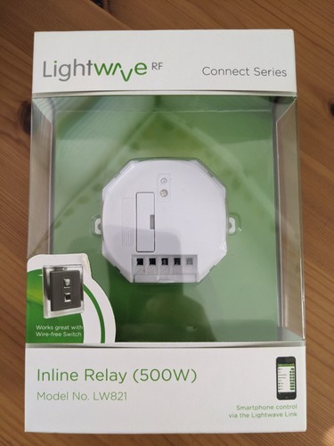 Lightwave RF Connect Series LW821 500W Inline Relay Mains Or Volts Free ...