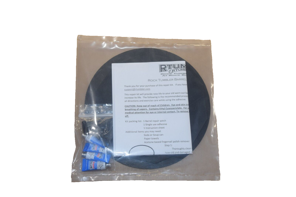 Rock Tumbler Barrel Repair Kit PATCH - Lortone QT6 and QT 12 | eBay