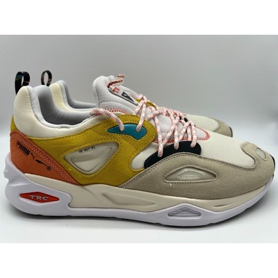 Puma TRC Blaze HC Sneakers Pristine Beige Orange Yellow Men 384962-01 ...