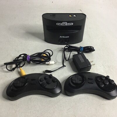 AtGames Sega Genesis Classic Game Console Built-In Games Wireless ...