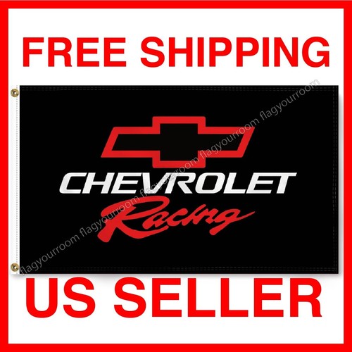 Chevrolet Racing 3x5 ft Premium Banner Flag Corvette Camaro Chevy Car ...