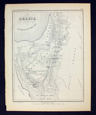 Pre-1900 - Map Of Saudi Arabia