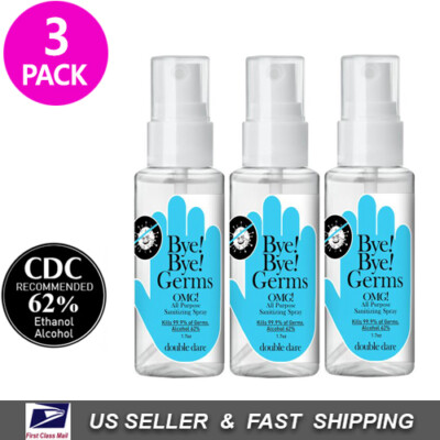 [ DOUBLE DARE ] Bye! Bye! Germs OMG! Hand Sanitizer Spray 50ml (1.7 oz ...