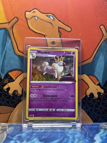 Wyrdeer Pre Release Holo Black Star Promo SWSH206, NM Pokemon Card ...